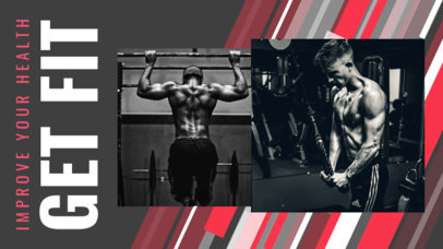 Placeit - Fitness-Themed YouTube Thumbnail Design Template for Workout ...