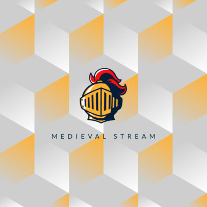 Placeit - Illustrated Knight Logo Maker Featuring a Helmet and Medieval ...