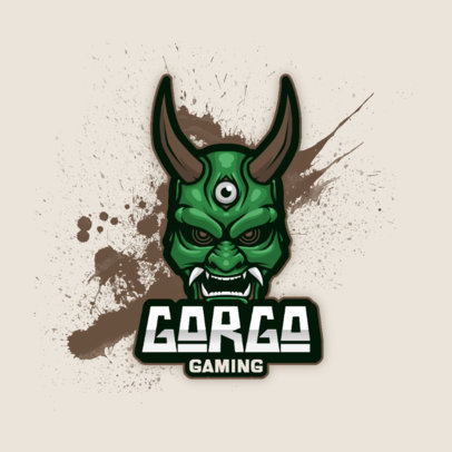 Placeit - Gaming Logo Template with an Evil Demon Graphic