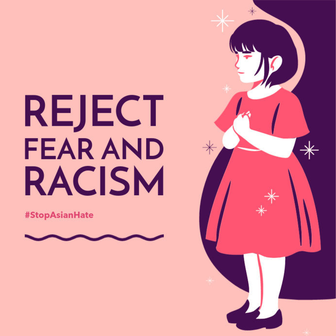 Placeit - Illustrated Instagram Post Generator With an Anti-Racism Quote