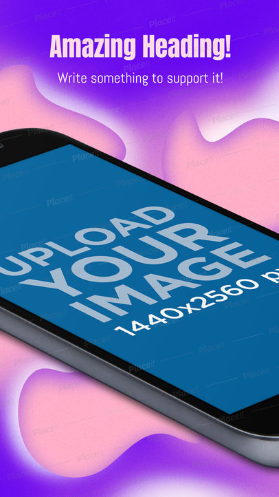 Placeit - Android Screenshot Maker of a Black Samsung Galaxy in ...