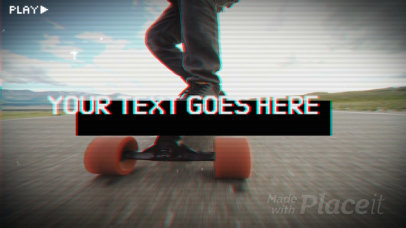 Placeit - Intro Maker Featuring a Retro Effect for an Unboxing Video