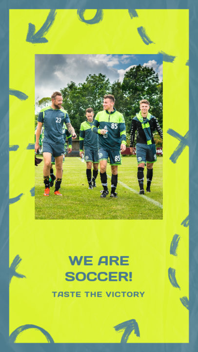 Placeit - Instagram Story Maker with a Soccer MVP Bio