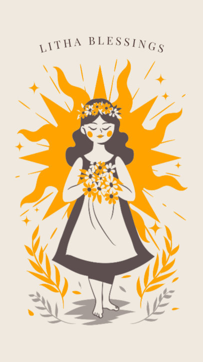 Placeit - Pagan Holiday-Themed Instagram Design Maker With a Crow ...