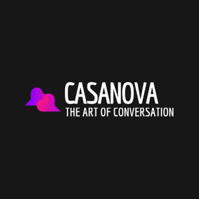 Placeit - Logo Maker for Dating Coaches With a Heart in Flames