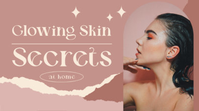 Placeit - YouTube Thumbnail Template Featuring a Skincare Theme and ...