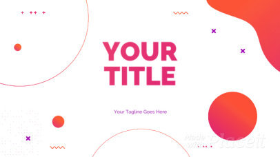 Placeit - Slideshow Video Creator Featuring Abstract Animated Shapes ...