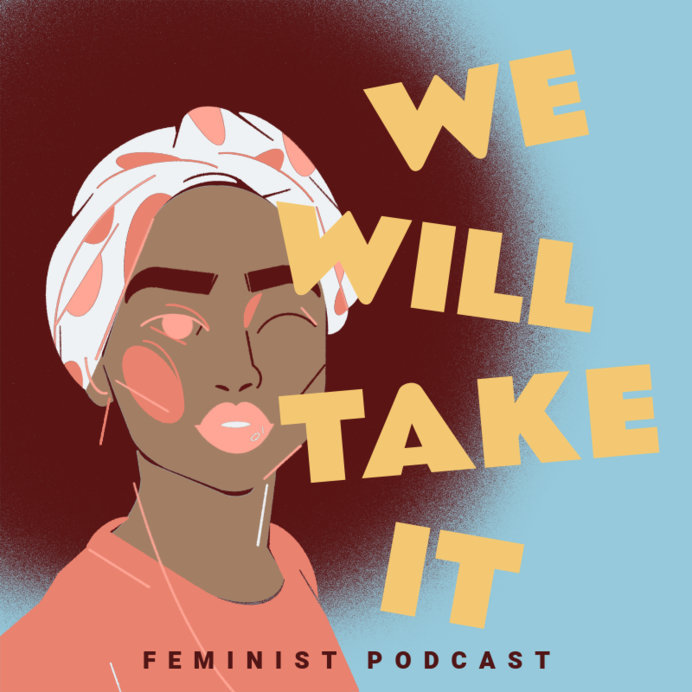 Placeit - Feminism-Themed Podcast Cover Maker Featuring Women Illustrations