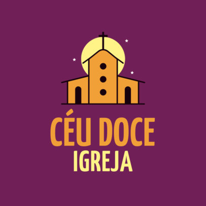 Placeit - Logo Maker for a Catholic Church Featuring a Christ Graphic