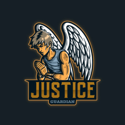 Placeit - Gaming Logo Maker Featuring a Female Angel Character