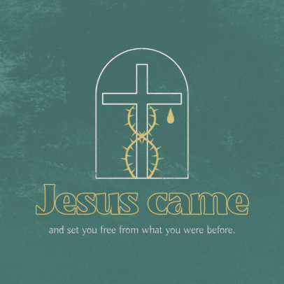 Placeit - Instagram Post Template Featuring Christian Verses