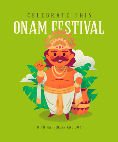 Placeit - Onam-Themed T-Shirt Design Maker Featuring an Indian-Inspired ...