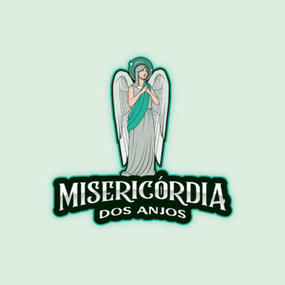 Placeit - Gaming Logo Maker Featuring a Merciful Angel