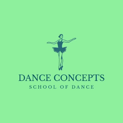 Placeit - Logo Template With an Educational Theme for a Dance School
