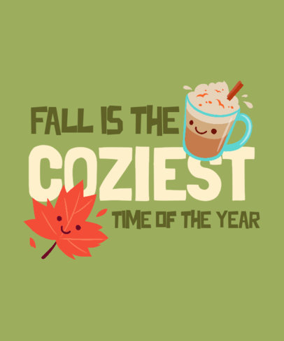 Placeit - T-Shirt Design Creator with a Grateful Quote for Fall Season