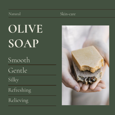 Placeit - Instagram Post Template for an Organic Cleansing Soap