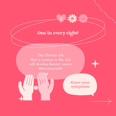 Placeit - Breast Cancer-Themed Instagram Post Design Generator for a ...