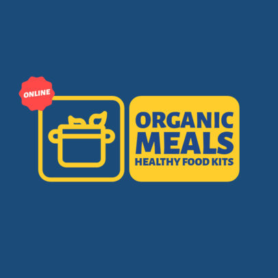 Placeit - Logo Template for an Organic Meal Delivery App