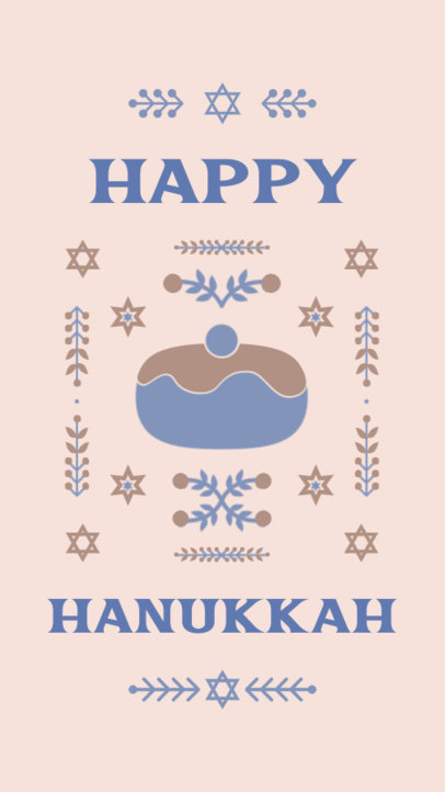 Placeit - Instagram Story Template Featuring Hanukkah Graphics