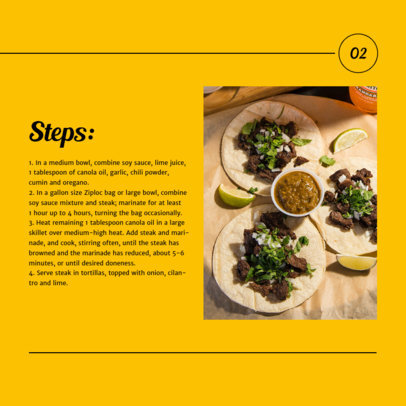 Placeit - Minimalistic Instagram Post Design Template for a Recipe's ...