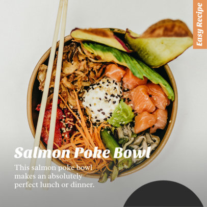 Placeit - Instagram Post Template for a Classic Pasta Dish Recipe