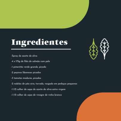 Placeit - Instagram Post Maker for Recipe Ingredients Carousels