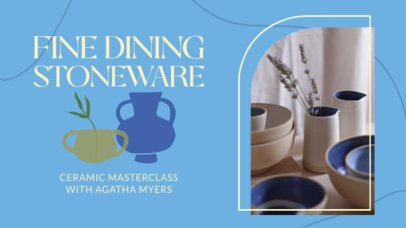 Placeit - YouTube Thumbnail Design Template Featuring a Pottery Theme