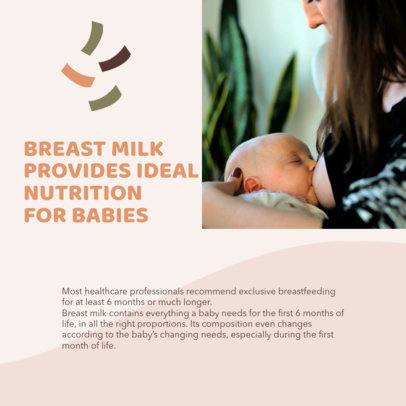 Placeit - Instagram Post Template for Beginner Moms Featuring ...