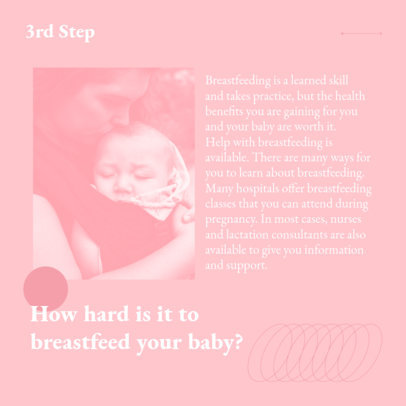 Placeit - Breastfeeding-Themed Instagram Post Design Maker With ...