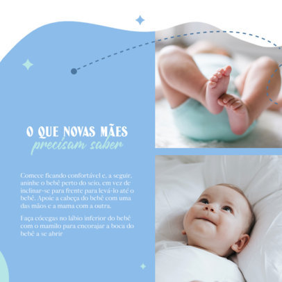 Placeit - Instagram Post Design Maker With Tips for Breastfeeding Moms