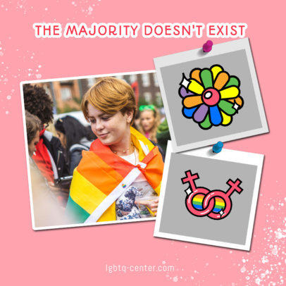 Placeit - Instagram Post Design Generator for an LGBTQ NGO