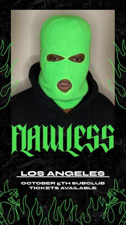 Placeit - Instagram Story Design Creator to Promote a Trap Artist's Tour