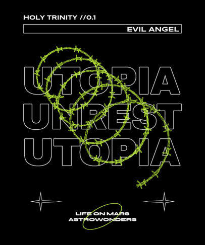 Placeit - T-Shirt Design Creator With a Trap Aesthetic and a Crying Eye ...