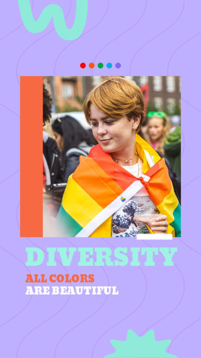 Placeit - Instagram Story Generator for an LGBTQ Nonprofit Organization