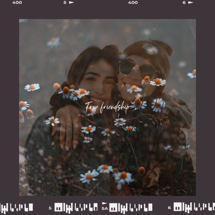 Placeit - Instagram Post Template for a Besties Photoshoot Carousel
