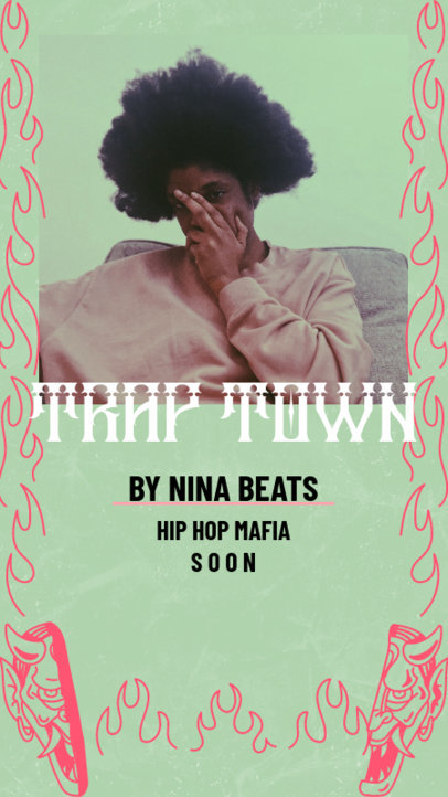 Placeit - Trap Music-Themed Instagram Story Design Template to Announce ...