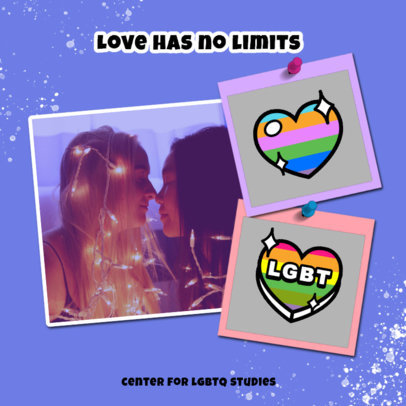 Placeit - Instagram Post Generator for an LGBTQ Charity Organization