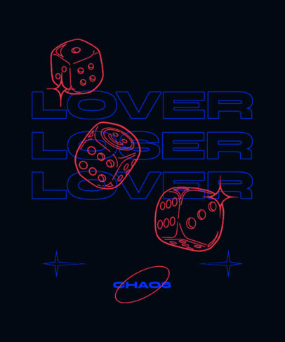 Placeit - T-Shirt Design Generator for Trap Artists Featuring Heart and ...