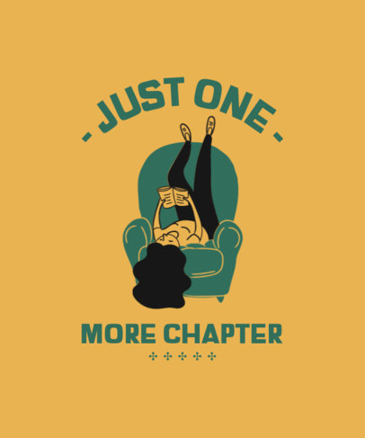 Placeit - T-Shirt Design Template for Bibliophiles Featuring ...