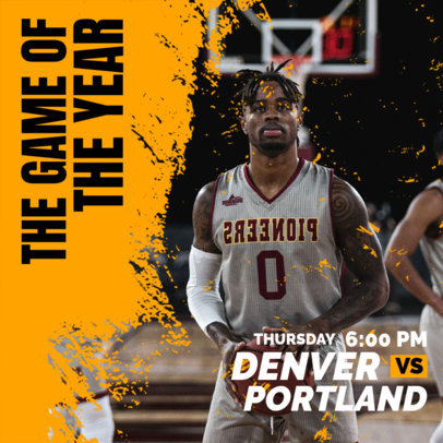 Placeit - Instagram Post Template Featuring Football Game Scoreboards