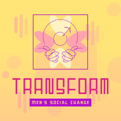 Placeit - Logo Template for a Support Group for Men