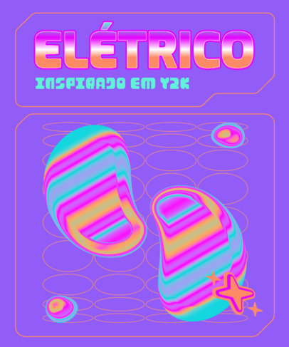 Placeit - Y2K-Style T-Shirt Design Maker with a Flowing Abstract ...