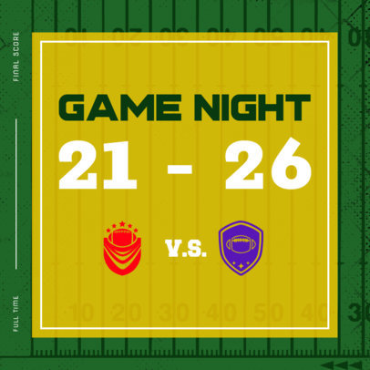 Placeit - Instagram Post Design Generator Featuring a Football Theme ...