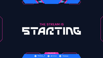 Placeit - Simple Twitch Starting Screen Maker with a Futuristic Vibe