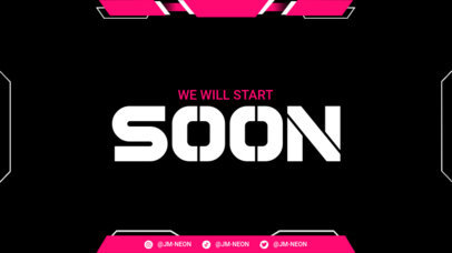 Placeit - Simple Twitch Starting Screen Maker with a Futuristic Vibe