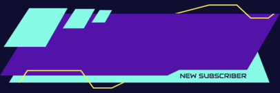 Placeit - Cyberpunk-Styled Twitch Alert Box Template with a Cool Layout