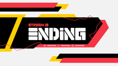 Placeit - Twitch Ending Screen Design Maker With a Futuristic Vibe
