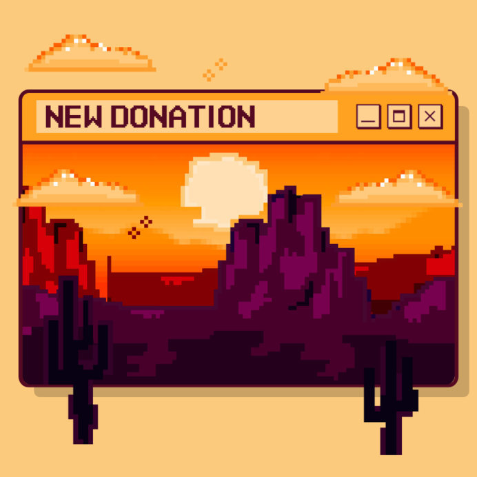 Placeit - Twitch Alert Box Design Generator With a Desert Landscape