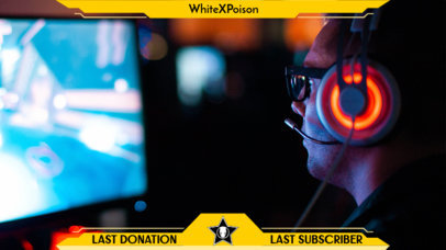 Placeit - Twitch Webcam Frame Template with a COD-Inspired Style