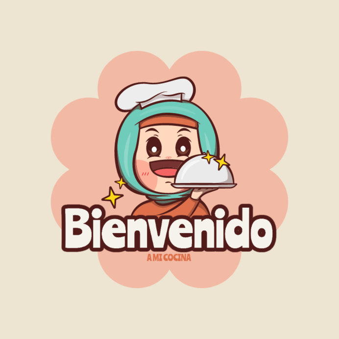 Placeit - Logo Maker for a Vlogger Channel with a Muslim Food Theme